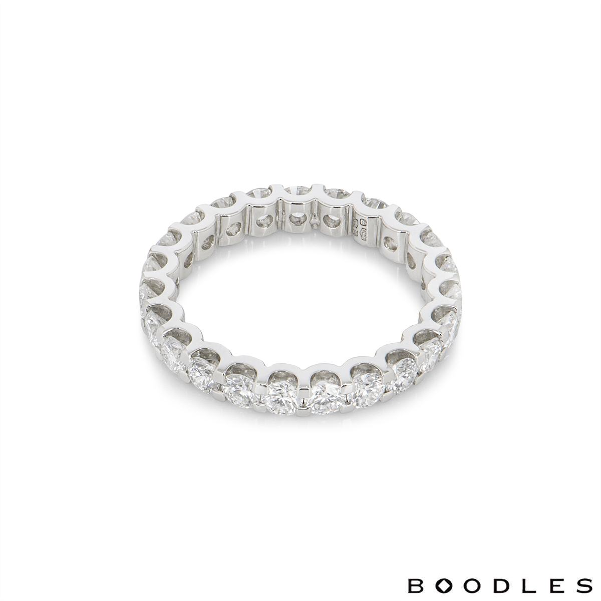 Boodles Platinum Diamond Full Eternity Ring | Rich Diamonds